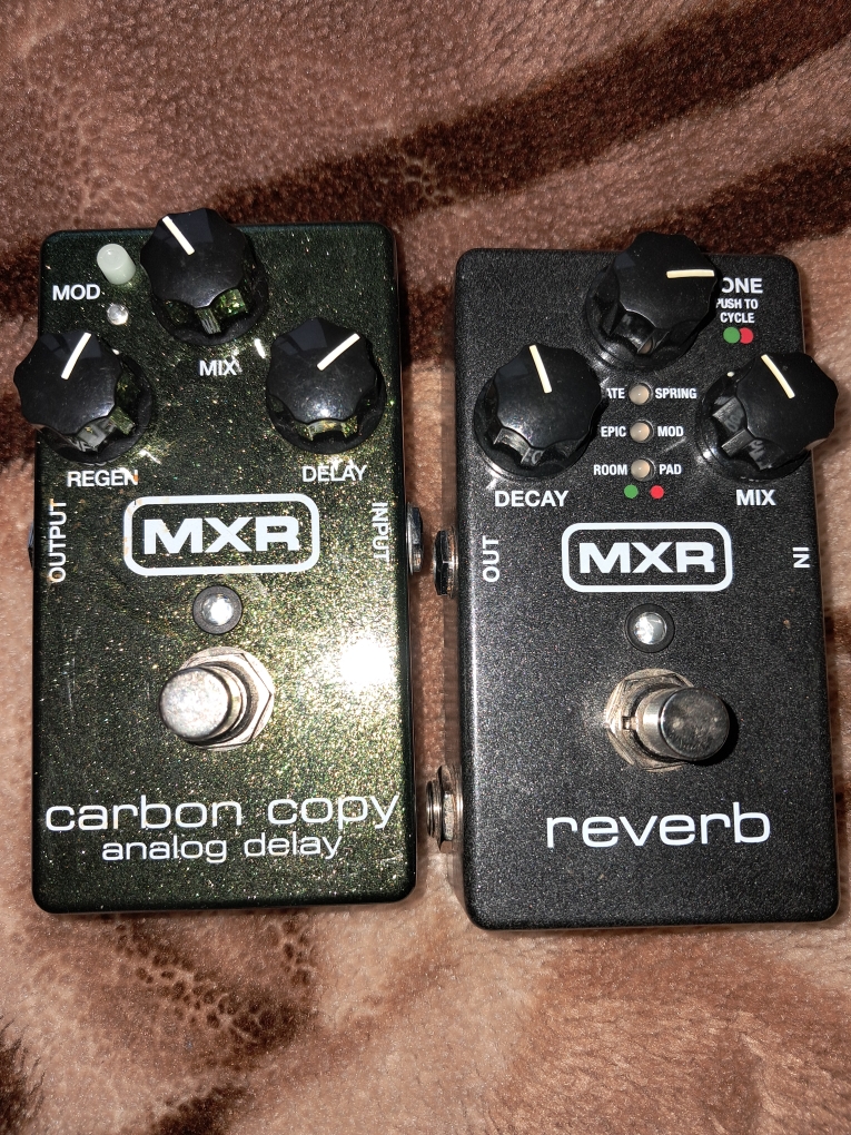 Buy Used 'MXR M300 Reverb and MXR M169 Carbon Copy Analog Delay Pedals ...