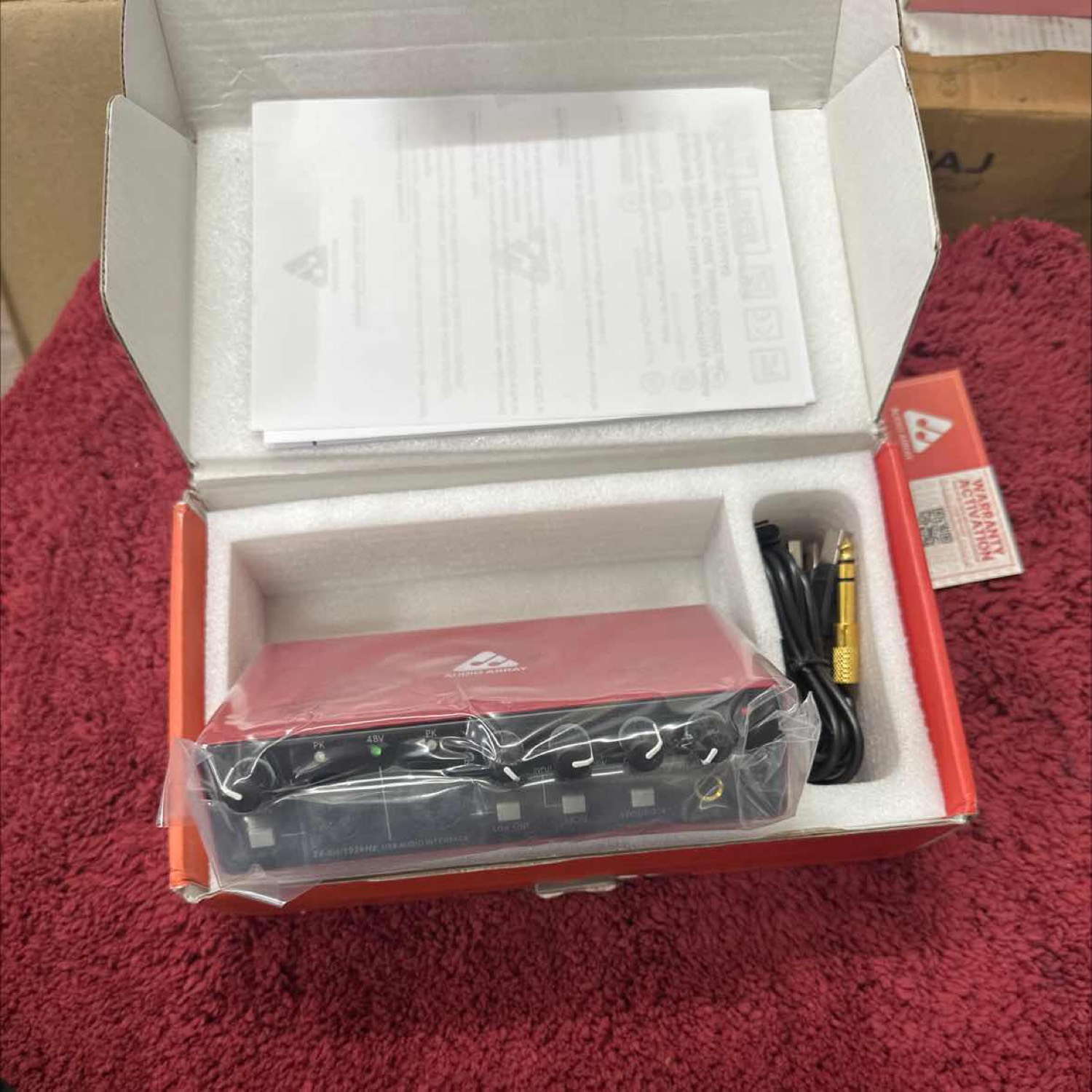 Buy Used 'Audio Array AI04 2x2 Audio Interface Premium Mic PreAmps 48V ...